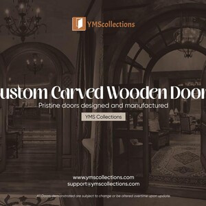 Custom Hand Made Double Entrance Door With Transoms and Sidelights ...