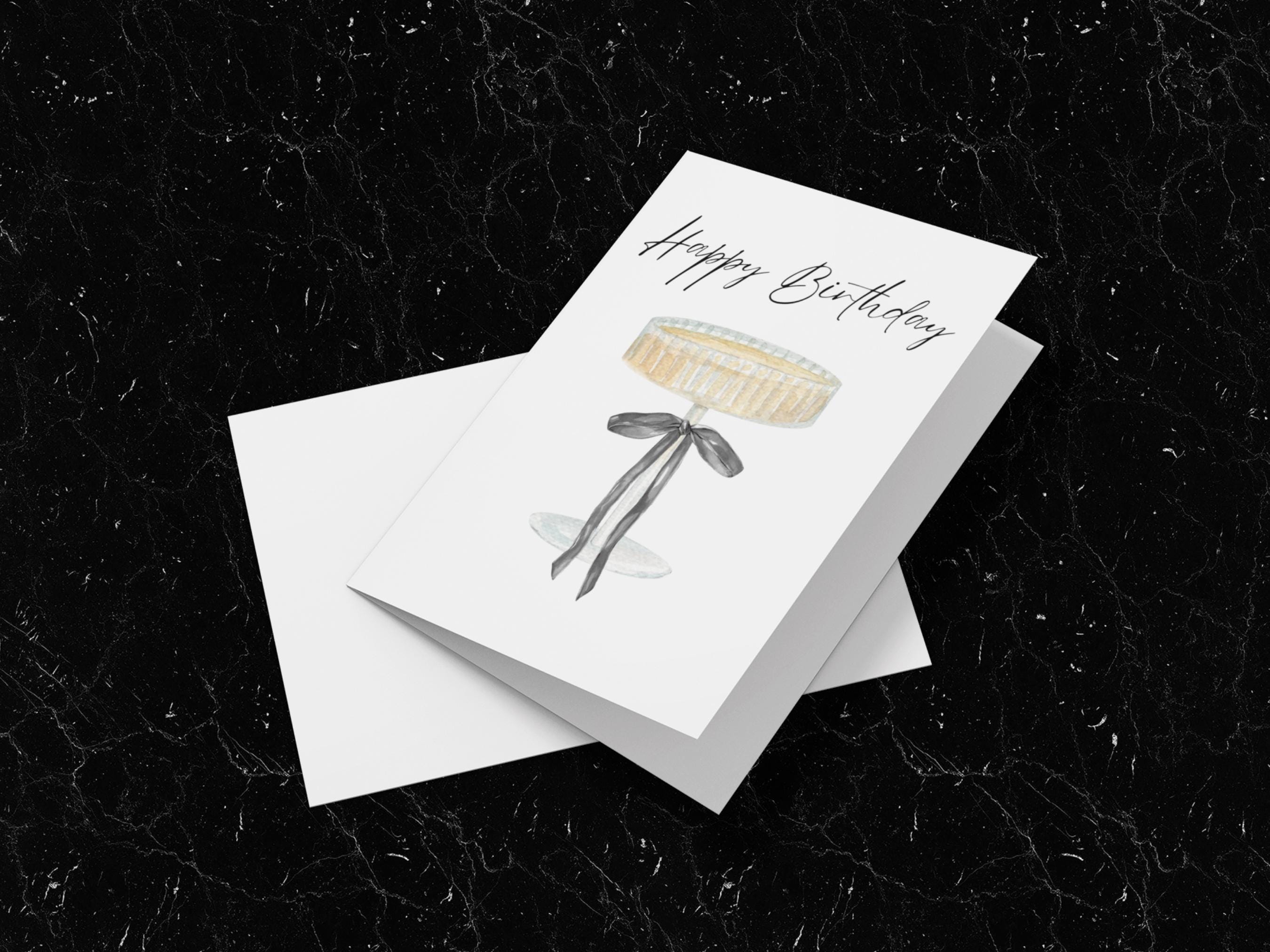 Happy Birthday Champagne Greeting Card - Coquette Birthday Card ...
