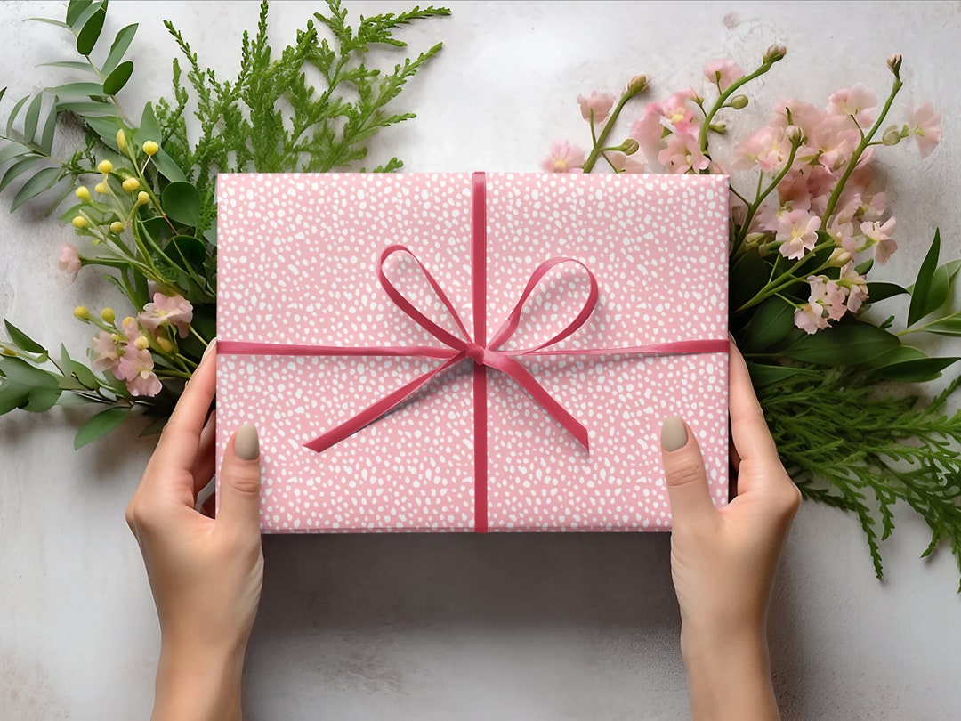 Pink Dalmatian Spot Wrapping Paper - Pink Gift Wrap, Wrapping Paper ...
