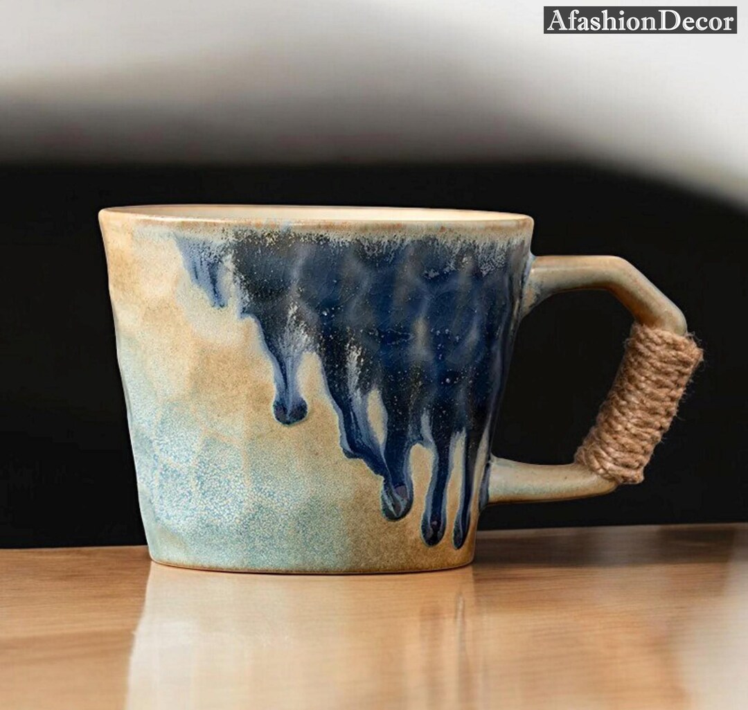 Creative Ceramic Mug Hand Painted Coffee Cup Valentine Mug Ceramic ...