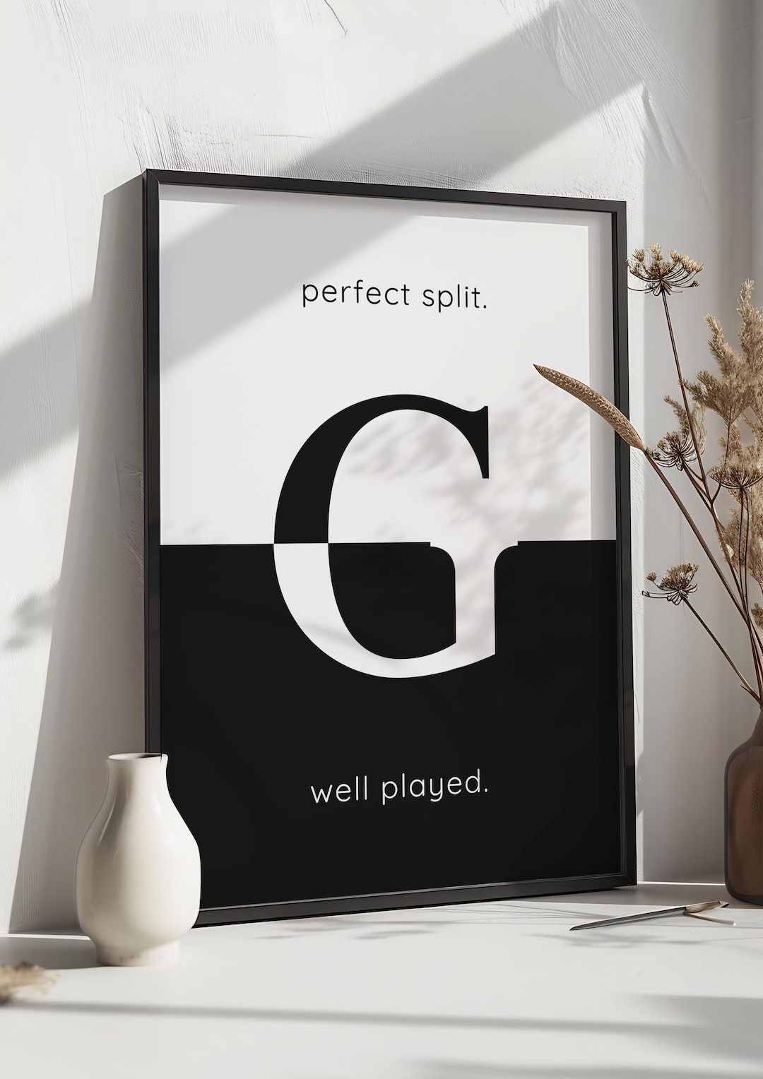 Guinness Split the G Print | Modern Minimal Wall Art | Beer Stout ...