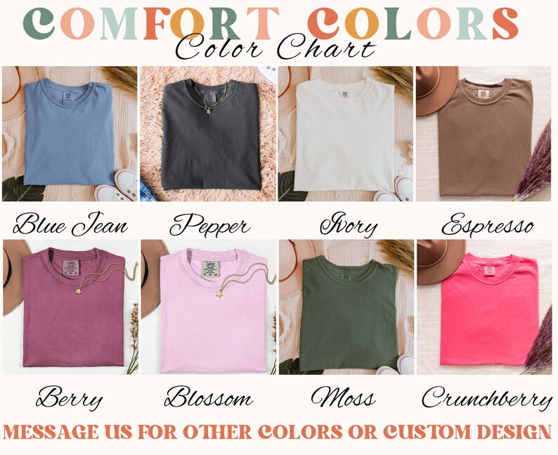 Personalized Gigi Comfort Color Grandma Shirt Custom Kids Names Tee ...