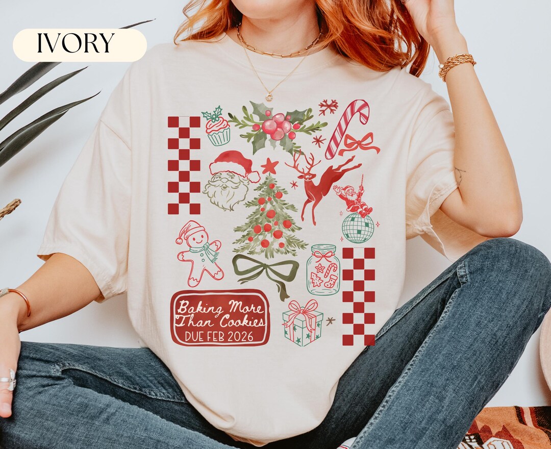 Funny Christmas Pregnancy Revealing Shirt Custom Christmas Pregnant New ...