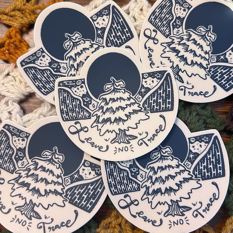 Leave No Trace Sticker - Granola, Outdoors, Nature, Sustainability, PNW ...