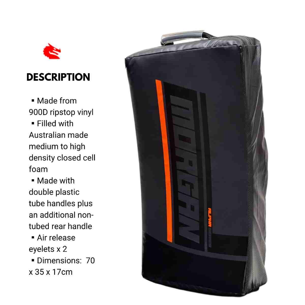 Morgan Alpha Series Heavy Duty Large Curved Strike & Hit Shield, Kick ...