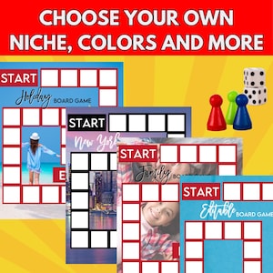 Custom Printable Board Game Template Personalized Game Board DIY Canva ...