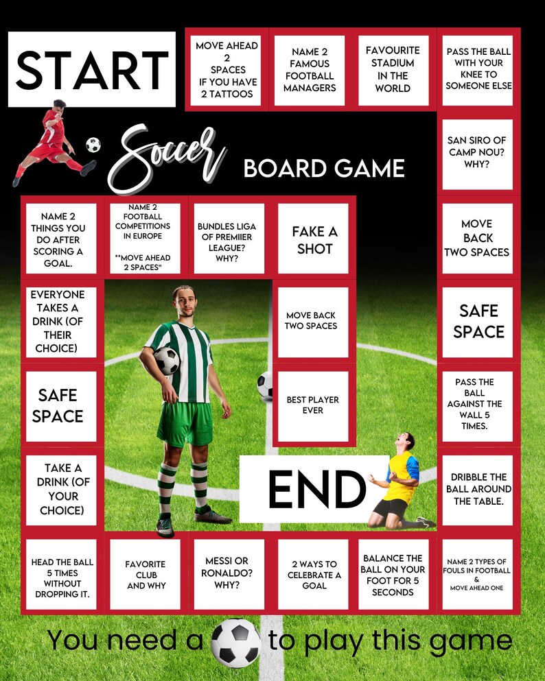 Customizable Board Game Template, DIY Printable on Canva (digital ...