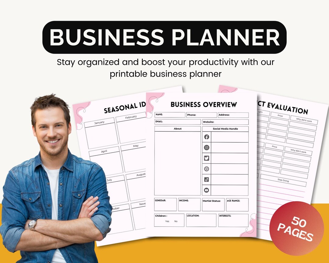 Printable Small Business Planner, Project Management, Inventory Tracker ...