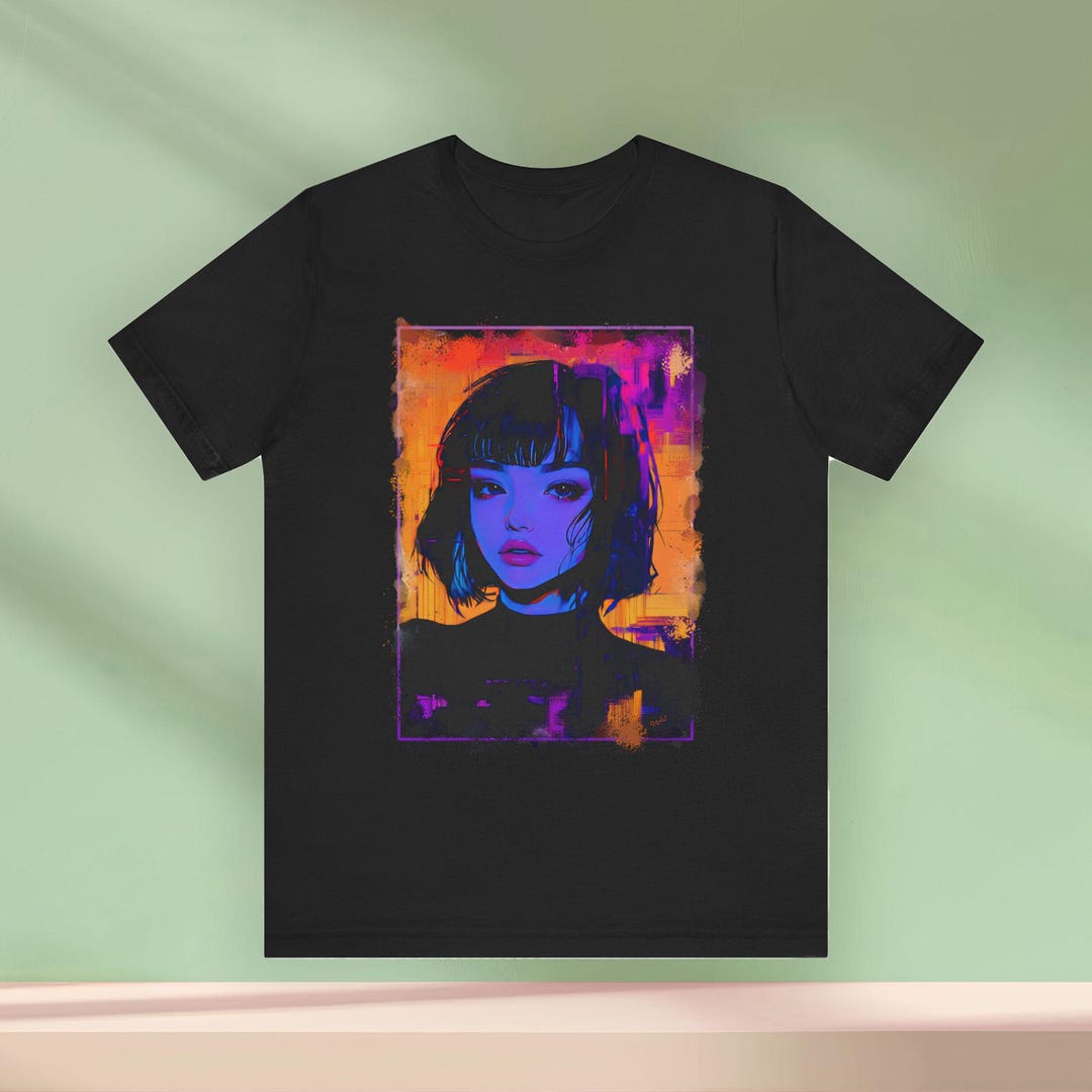 Anime Chroma Tee, Digital Art Shirt, Unisex Graphic T-shirt Gift ...