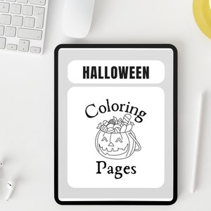 kids computer coloring pages halloween