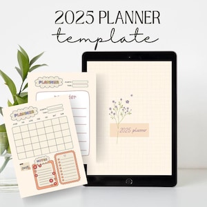 2025 Planner Whole Year Planner Template Planner for Kids Simple ...