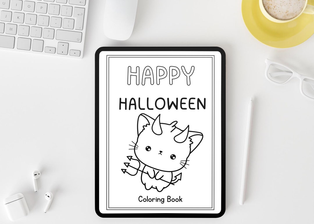 Halloween Coloring Book Coloring Pages Halloween Party Activities for ...