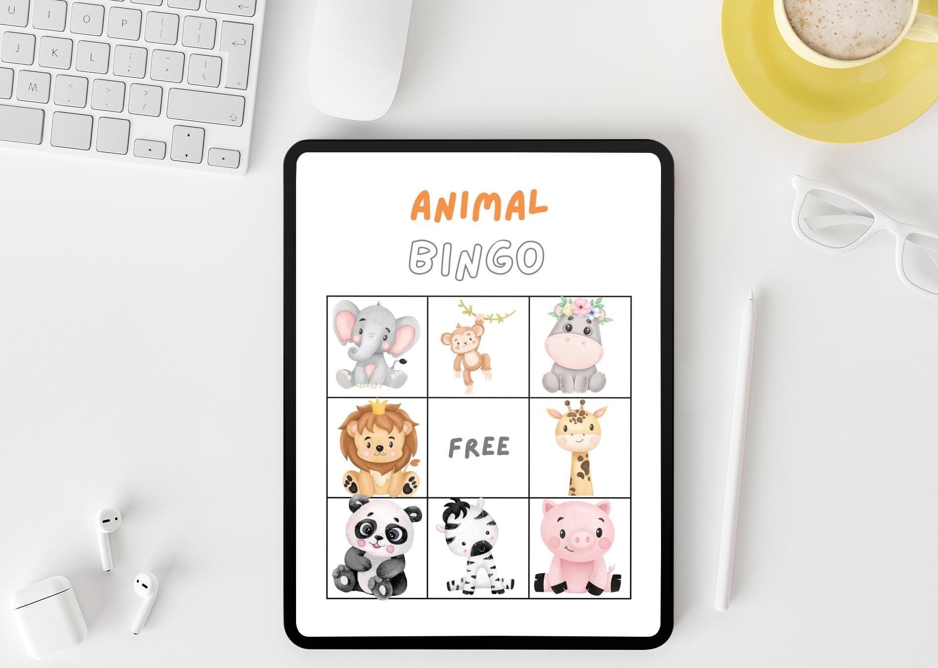 Animal Bingo for Kids Classroom Activities Preschool Activities for ...