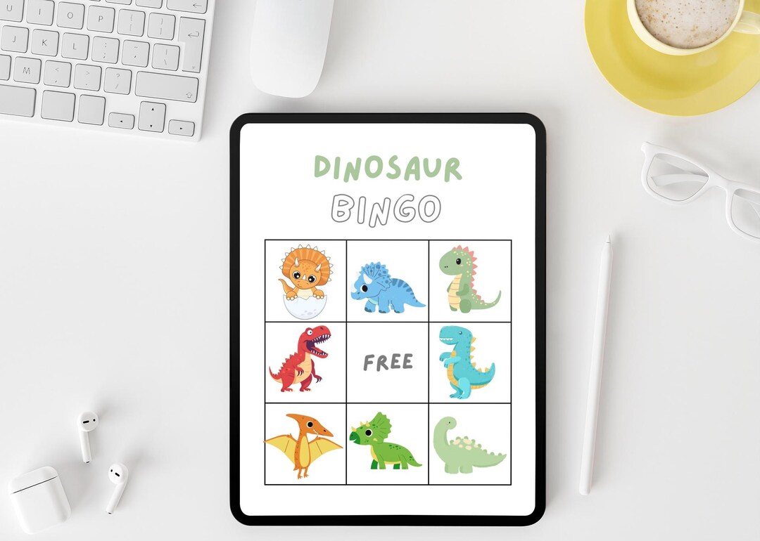 Dinosaur Bingo for Kids Classroom Bingo Activities Printable Bingo ...