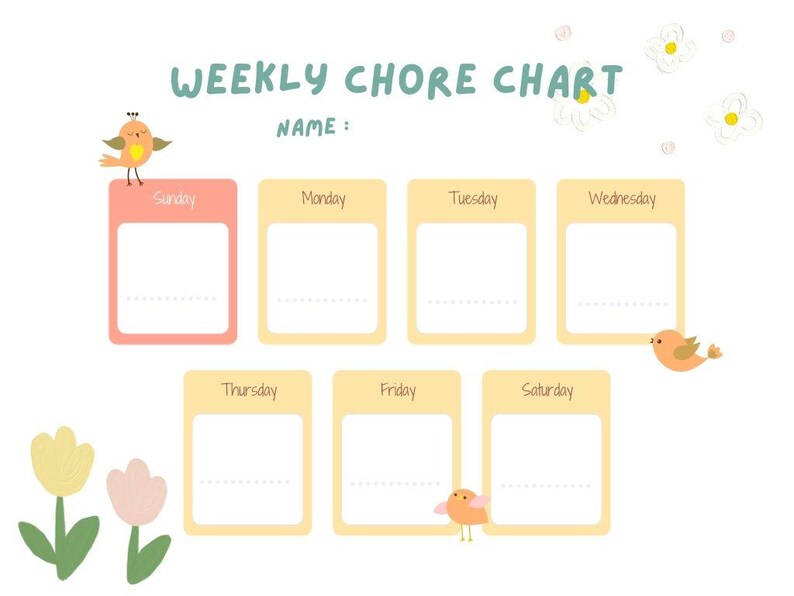 Chores Chart Bundles for Kids Motivation Chore Chart for Kids ...