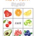 Fruit Bingo for Kids, Summer Activities Homeschool Learner Games for ...