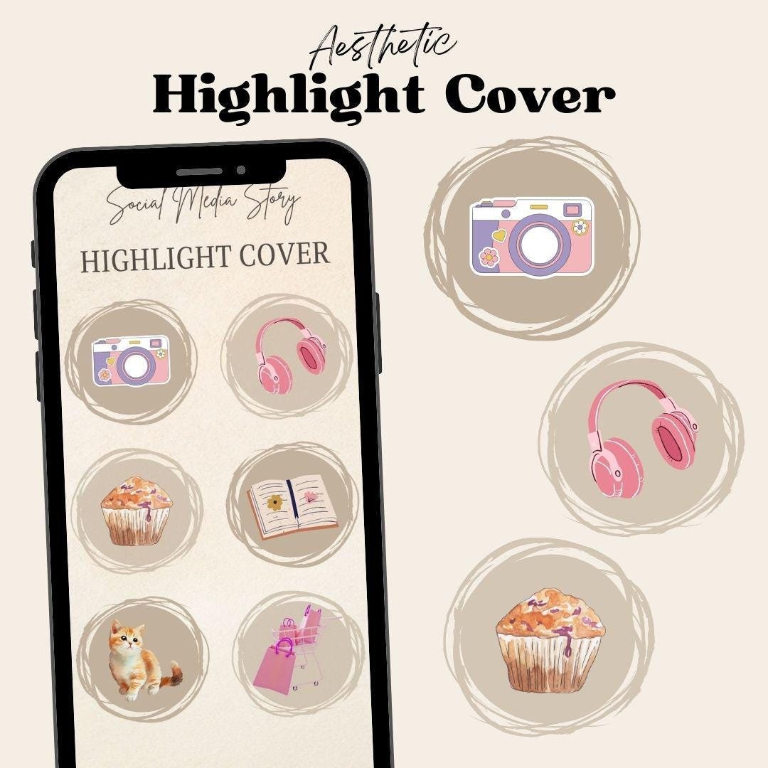 Aesthetic Cute Icons for Highlight Covers Instagram Cover Cute Icons ...