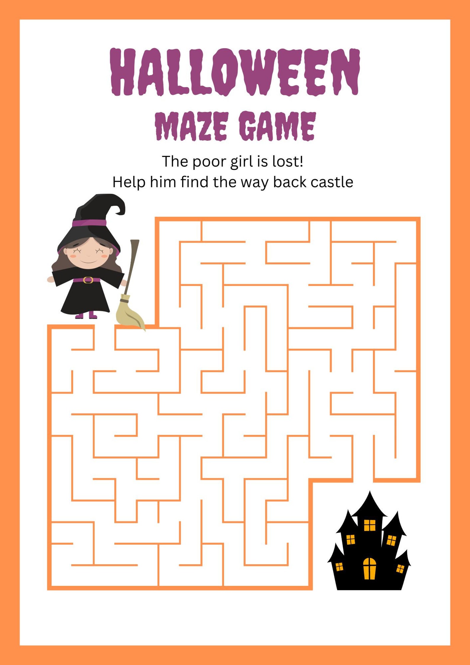 Halloween Activities Pages for Kids Halloween Activities Coloring ...