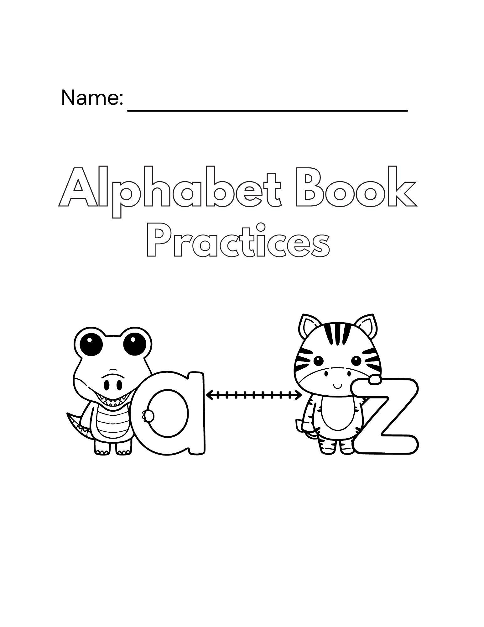 Alphabet A-Z Practices Pages for Kids Preschool Worksheet Activities ...