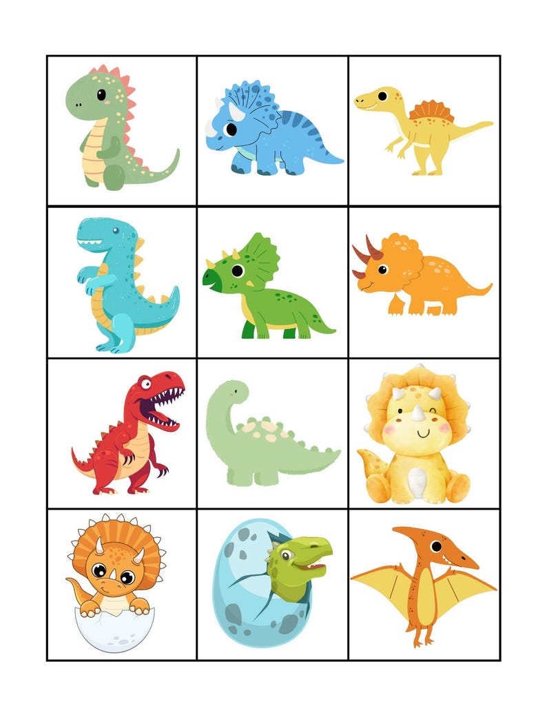 Dinosaur Bingo for Kids Classroom Bingo Activities Printable Bingo ...