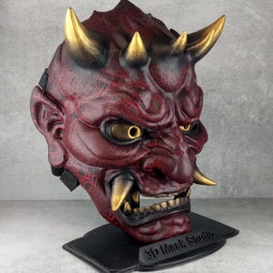 Exclusive Demon King Mask,demon Emperor Mask, Mask With Cracks ...