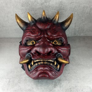 Exclusive Demon King Mask,demon Emperor Mask, Mask With Cracks ...