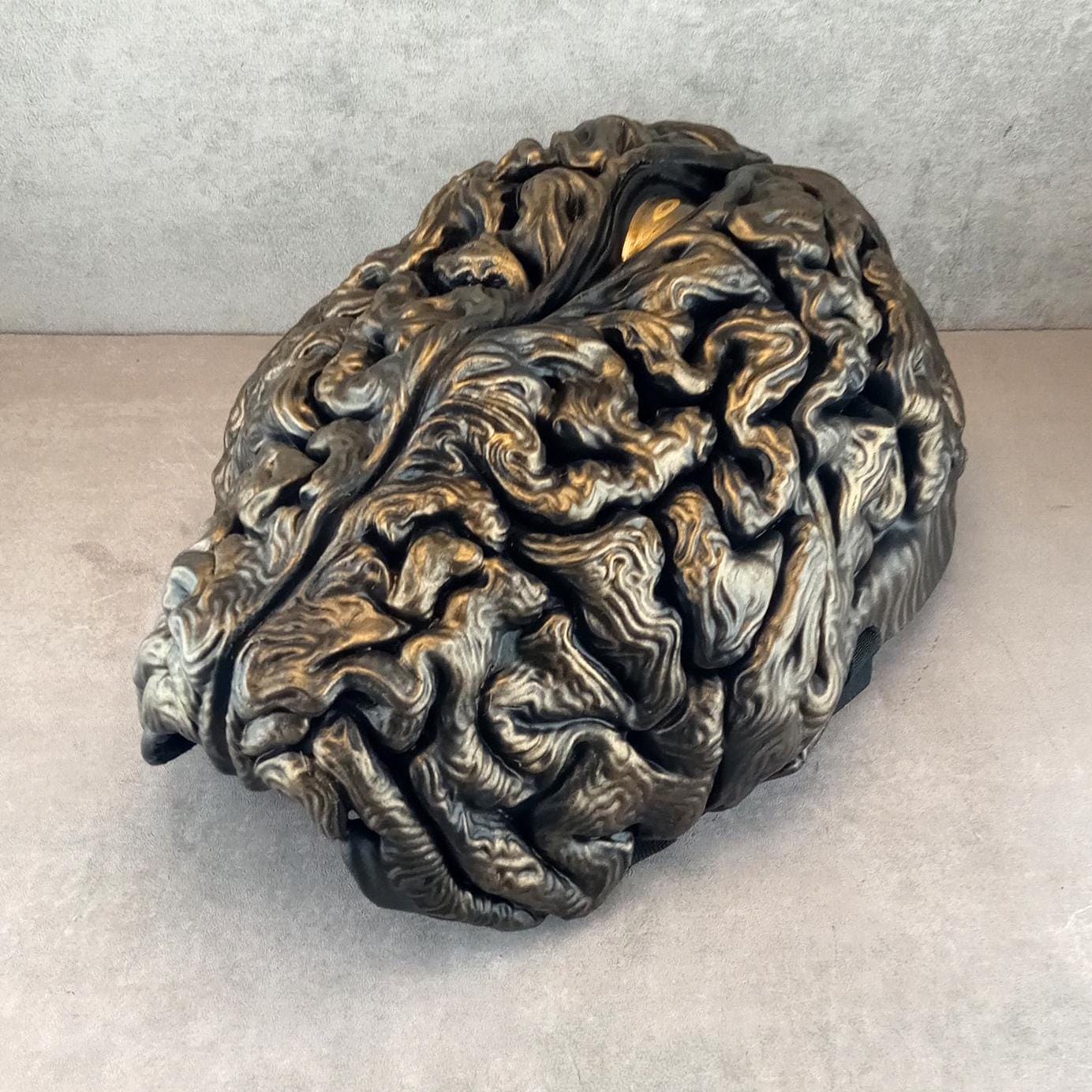 Bronze Brain Mask: Gothic Horror, Halloween Mask - Etsy