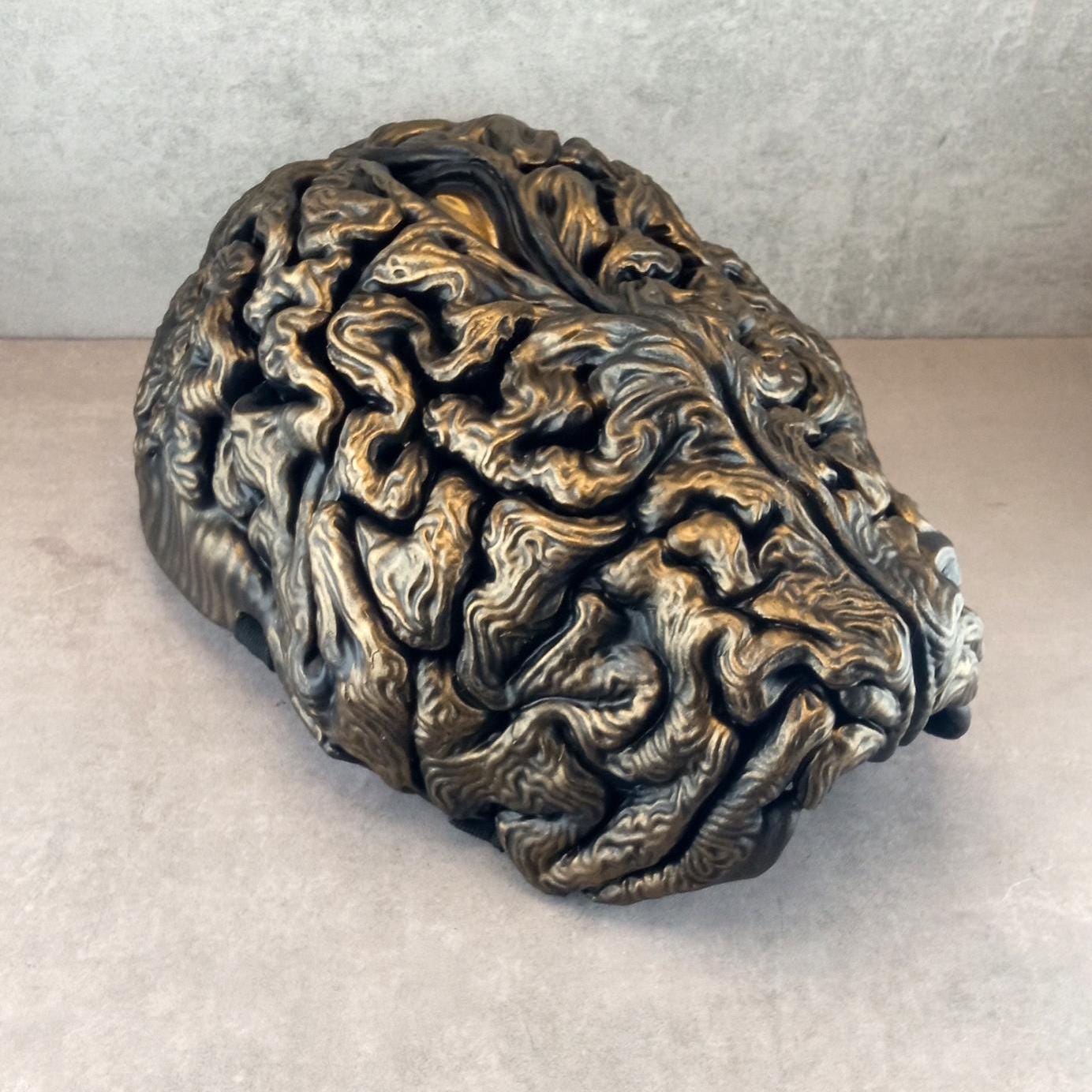 Bronze Brain Mask: Gothic Horror, Halloween Mask - Etsy