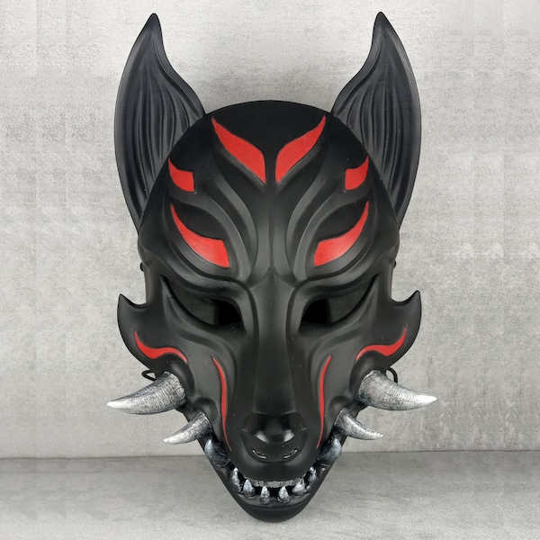 Japanese Kitsune Mask - Etsy