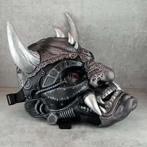 Exclusive Cyber Demon Mask,traditional Japanese Hannya Mask, Black ...