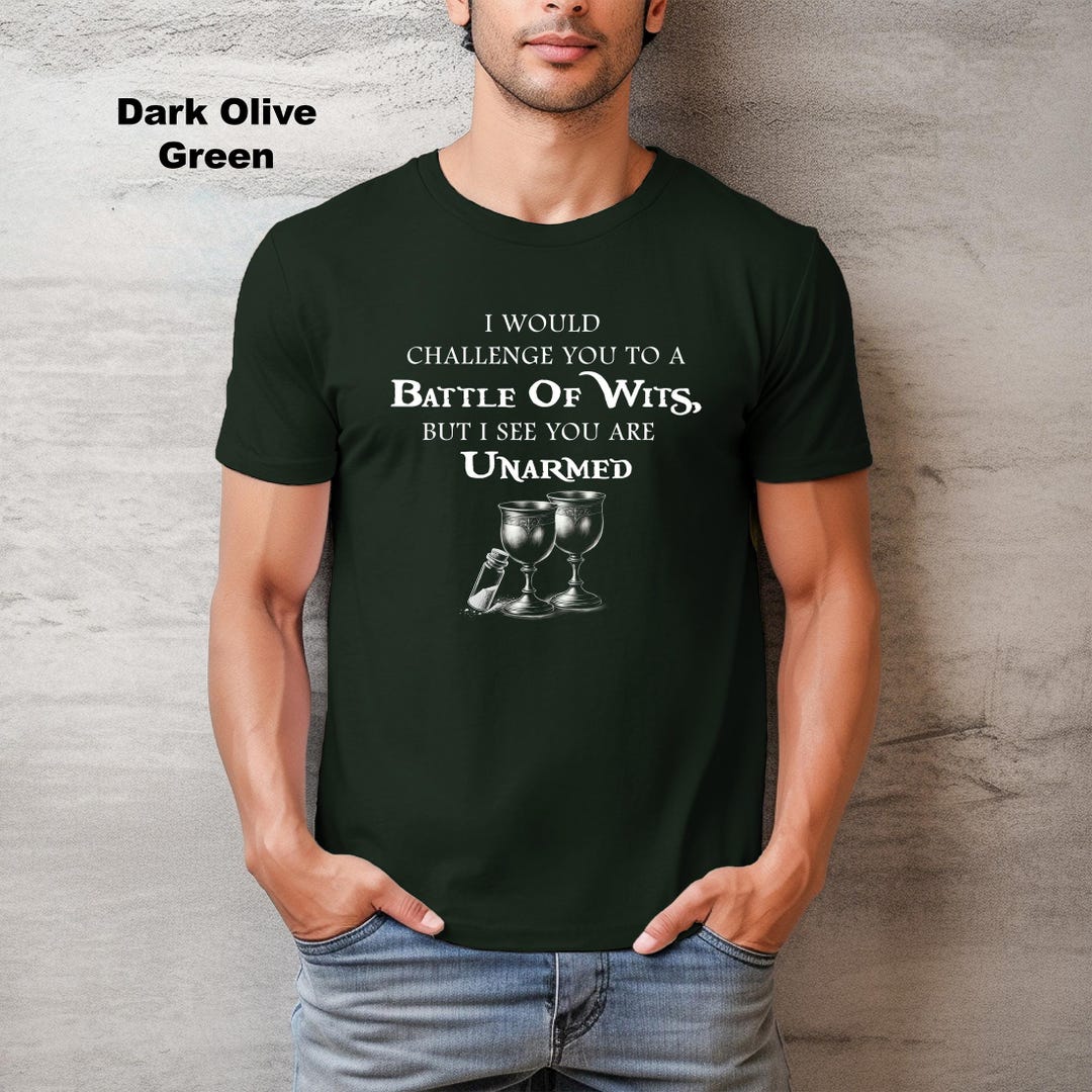 Battle of Wits T-shirt, Funny Princess Bride Shirt, Iocaine Powder ...