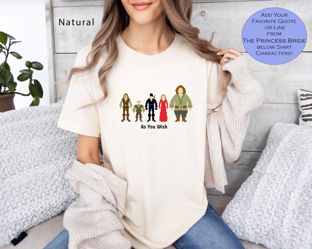 The Princess Bride T-shirt: Movie Characters Fan Tee - Etsy