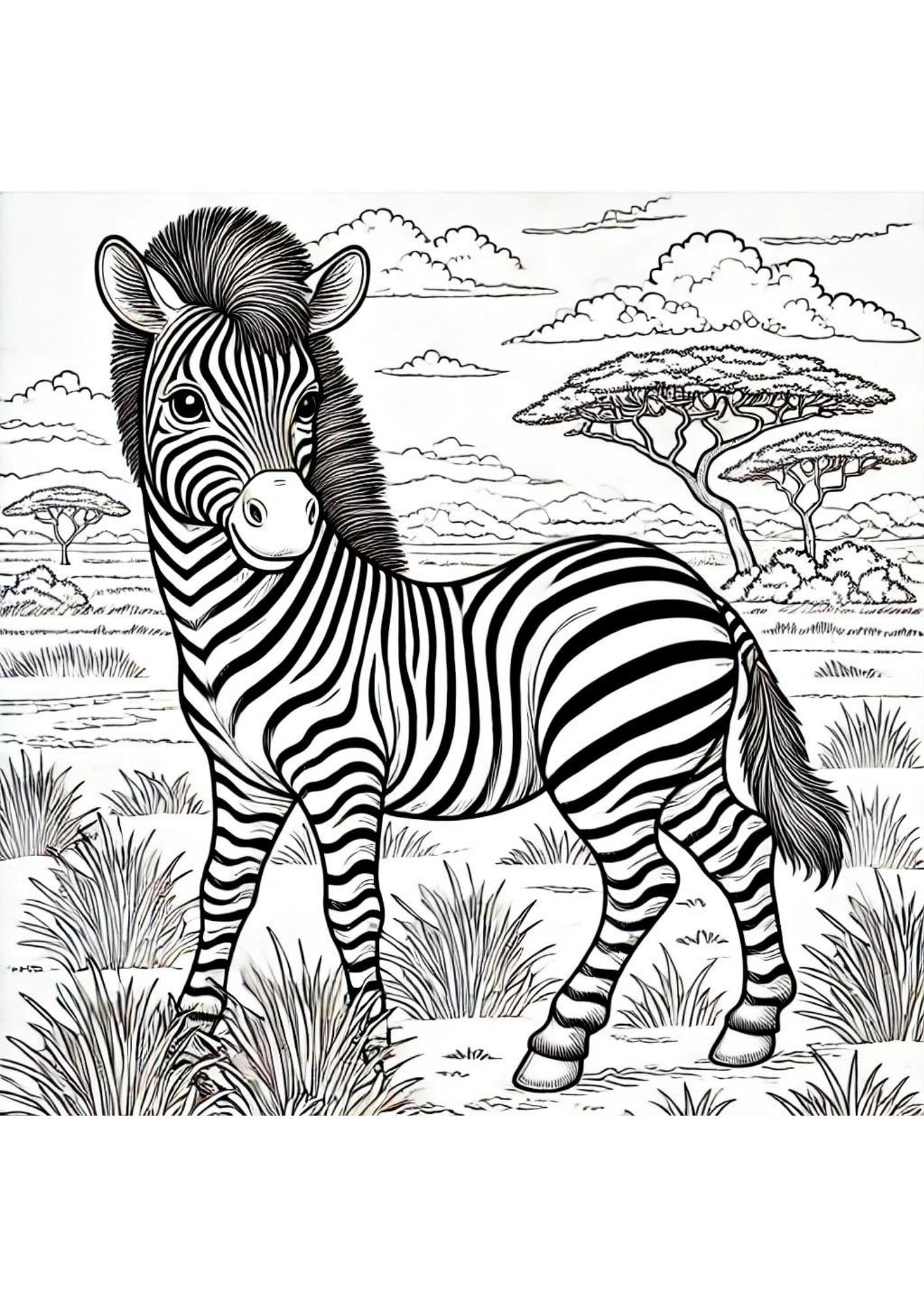 Wild Animals Coloring Book for Kids 25 Fun & Educational Pages to Color ...