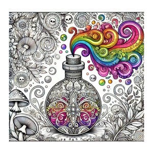 25 Magic Potion Coloring Pages: Enchanting Designs for Creative ...