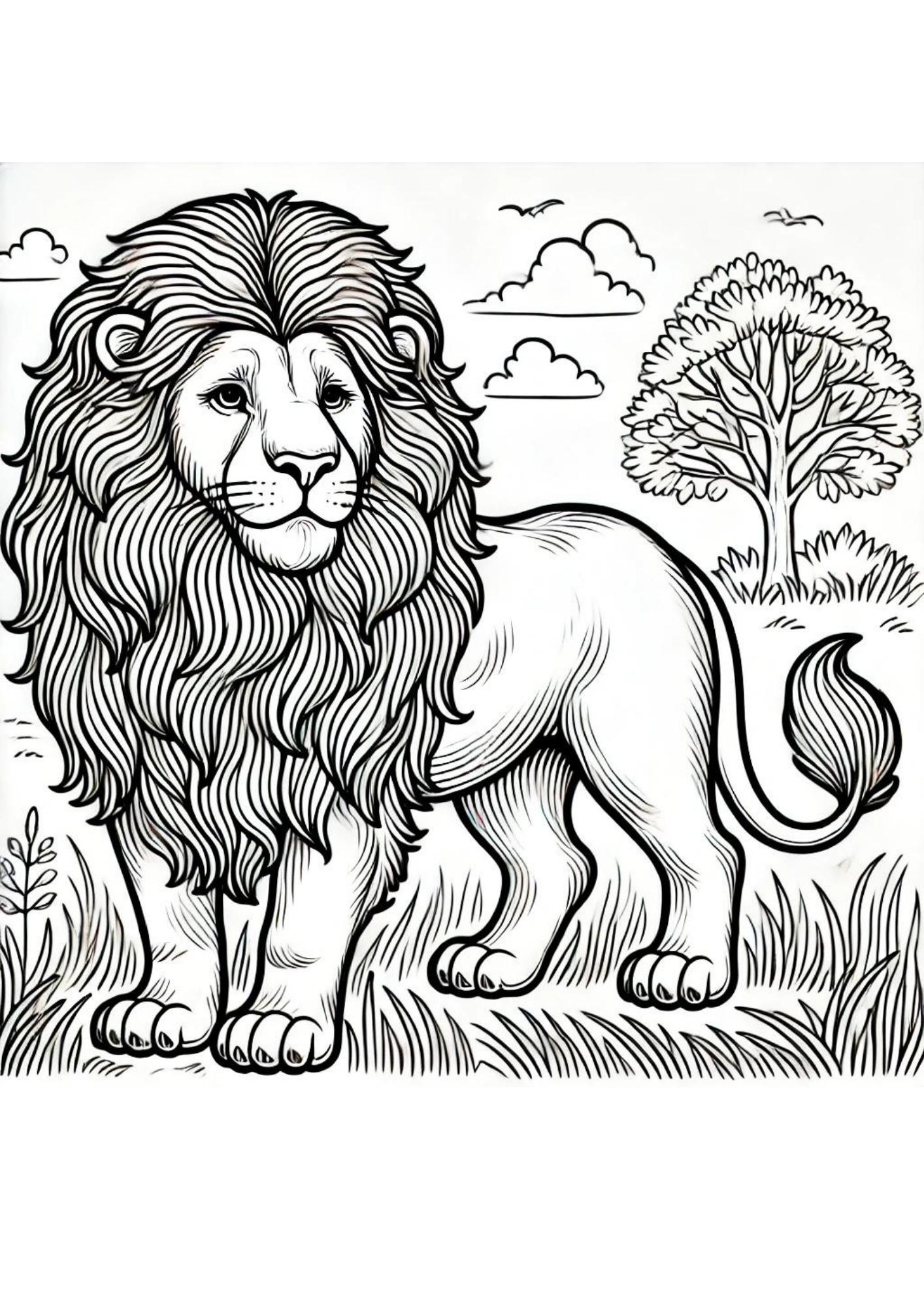 Wild Animals Coloring Book for Kids 25 Fun & Educational Pages to Color ...
