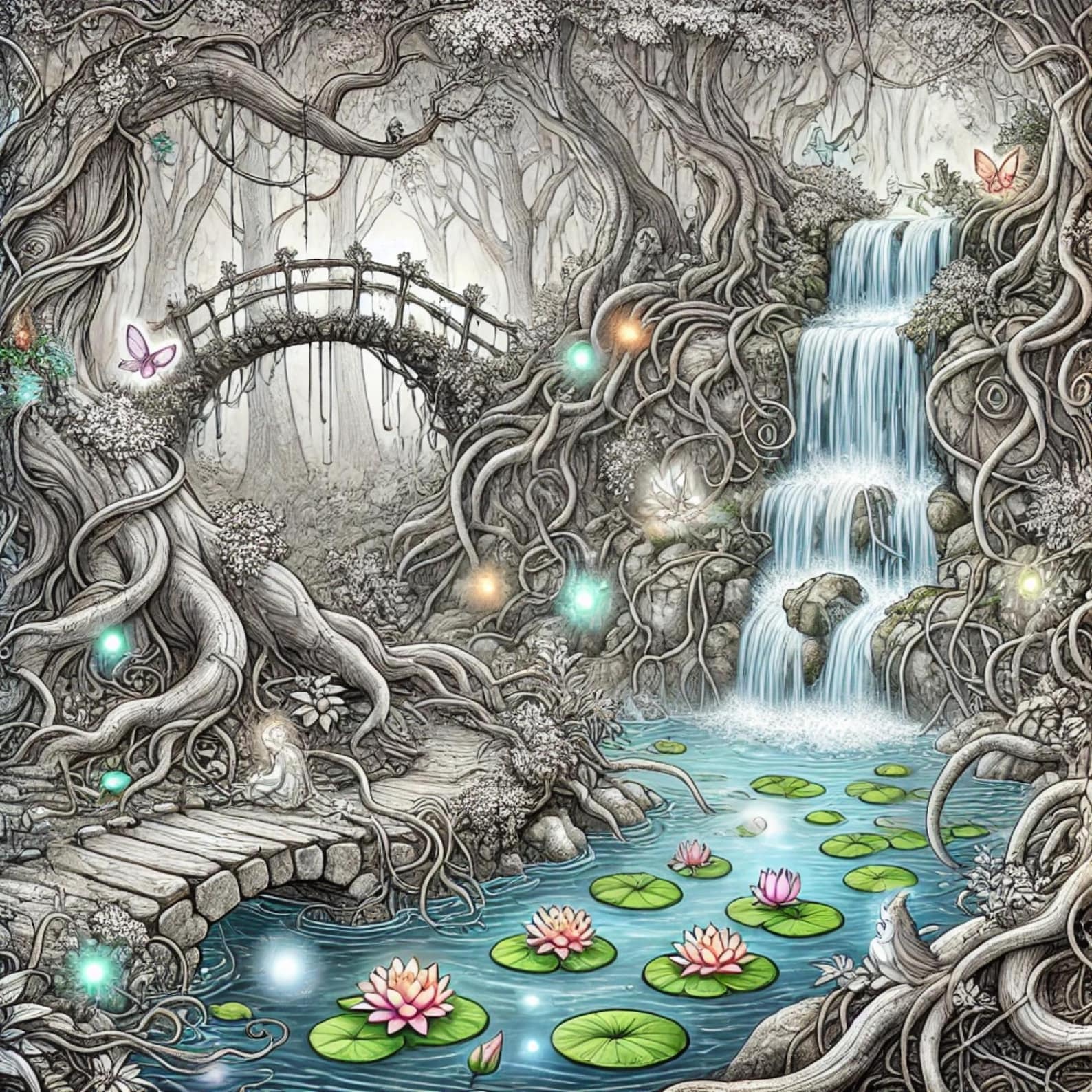 Mystical Forest Coloring Book: Fairies, Creatures, Landscapes (PDF ...