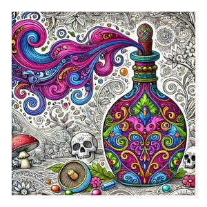 25 Magic Potion Coloring Pages: Enchanting Designs for Creative ...