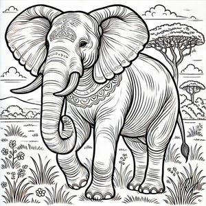 Wild Animals Coloring Book for Kids 25 Fun & Educational Pages to Color ...