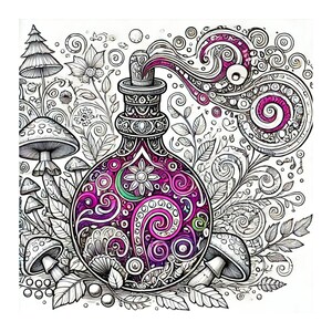 25 Magic Potion Coloring Pages: Enchanting Designs for Creative ...
