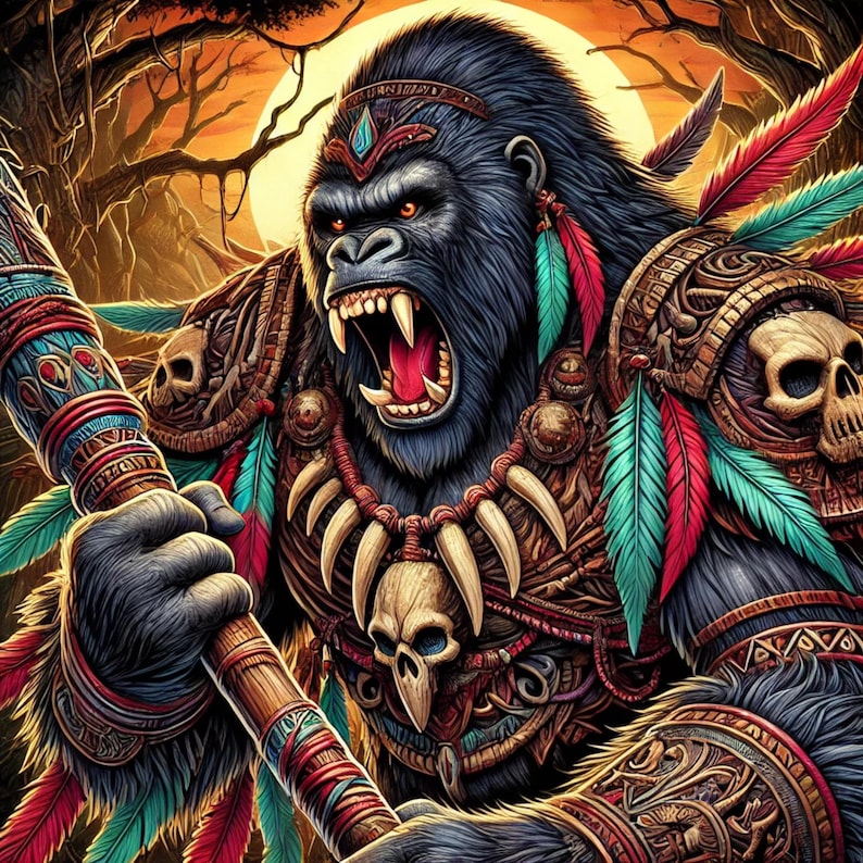 Fierce Beast Warriors Coloring Pages | 25 Legendary Animal Fighters ...
