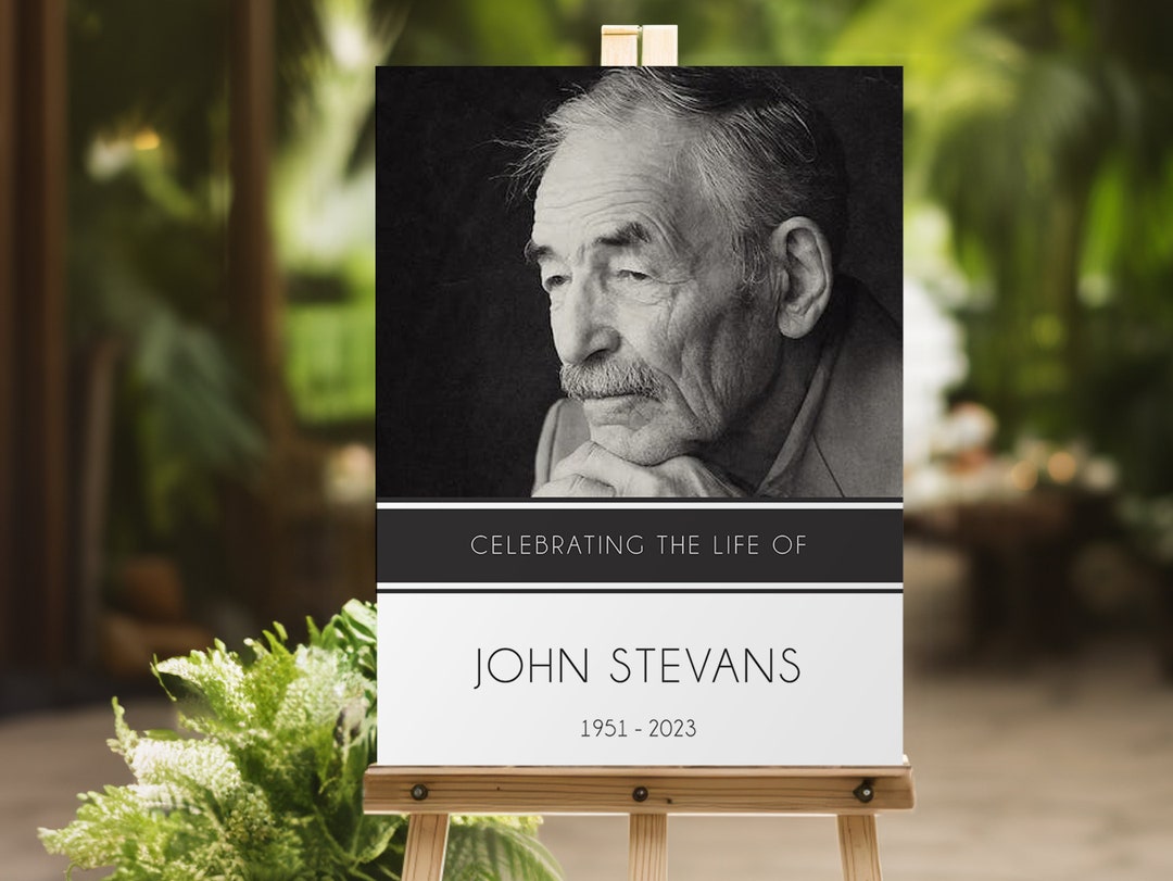 Funeral Memorial Sign / Board, Funeral Welcome Poster Printed - Etsy