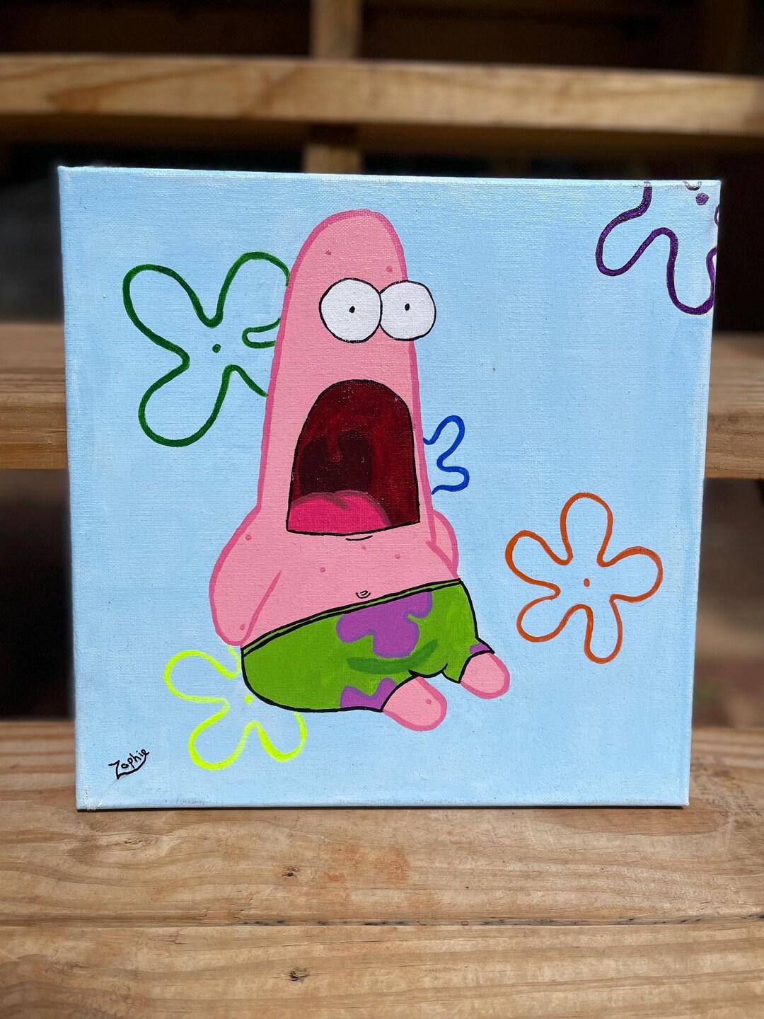 Patrick Meme Painting - Etsy