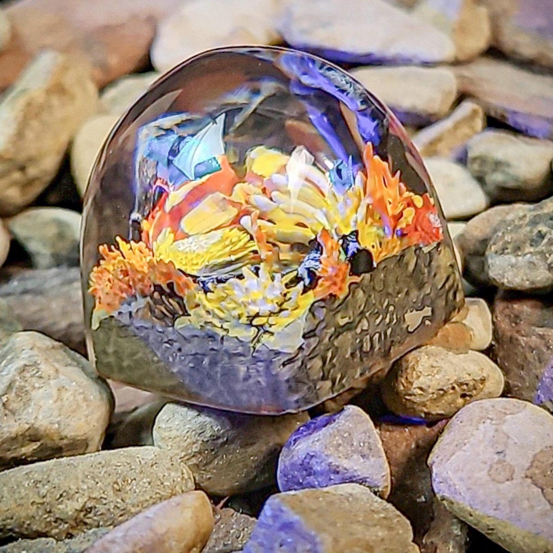 Ocean Keycap, Epoxy Resin Artisan Keycap, Custom Keycap, Handmade ...