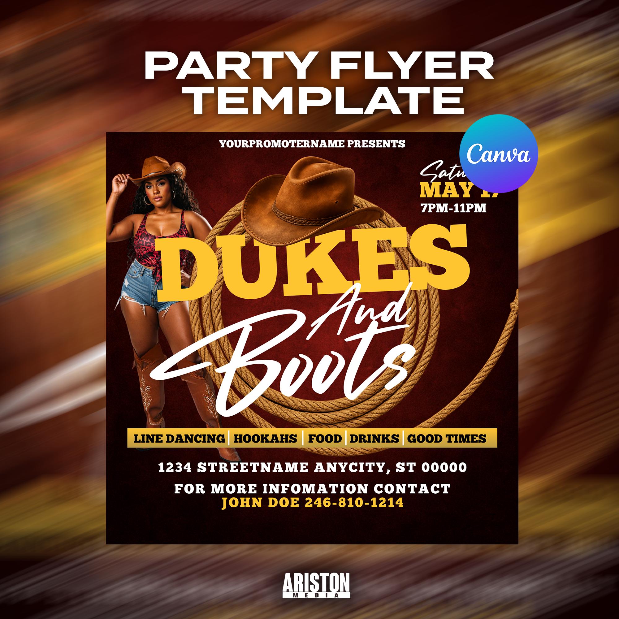 Trail Ride Editable Party Flyer, DIY Event Flyer, Club Flyer ...