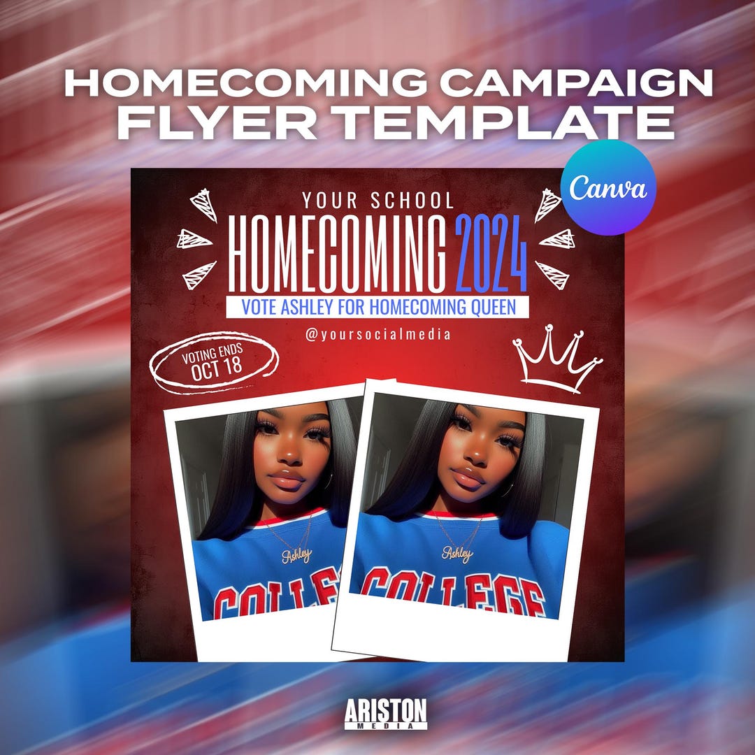 Homecoming Flyer, Homecoming Flyer Template, HOCO Flyer, Homecoming ...