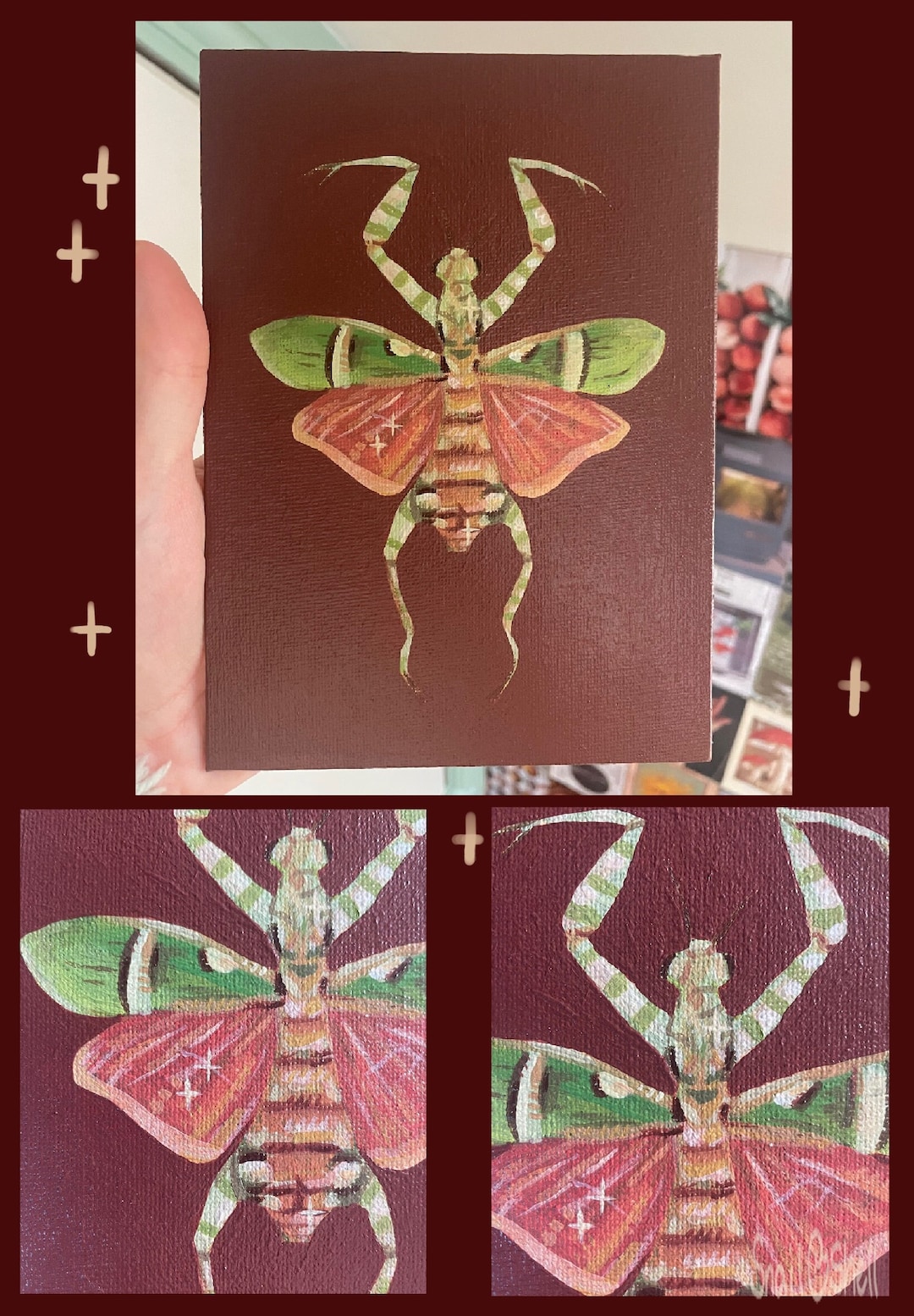 Mantis Painting - Etsy