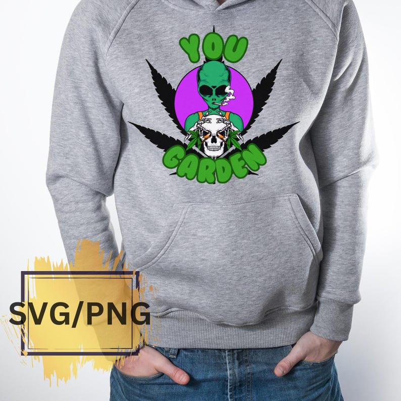 Stoned Alien Svg, Stoner Alien Svg, Weed Alien, Skull Toker Png, Skull ...