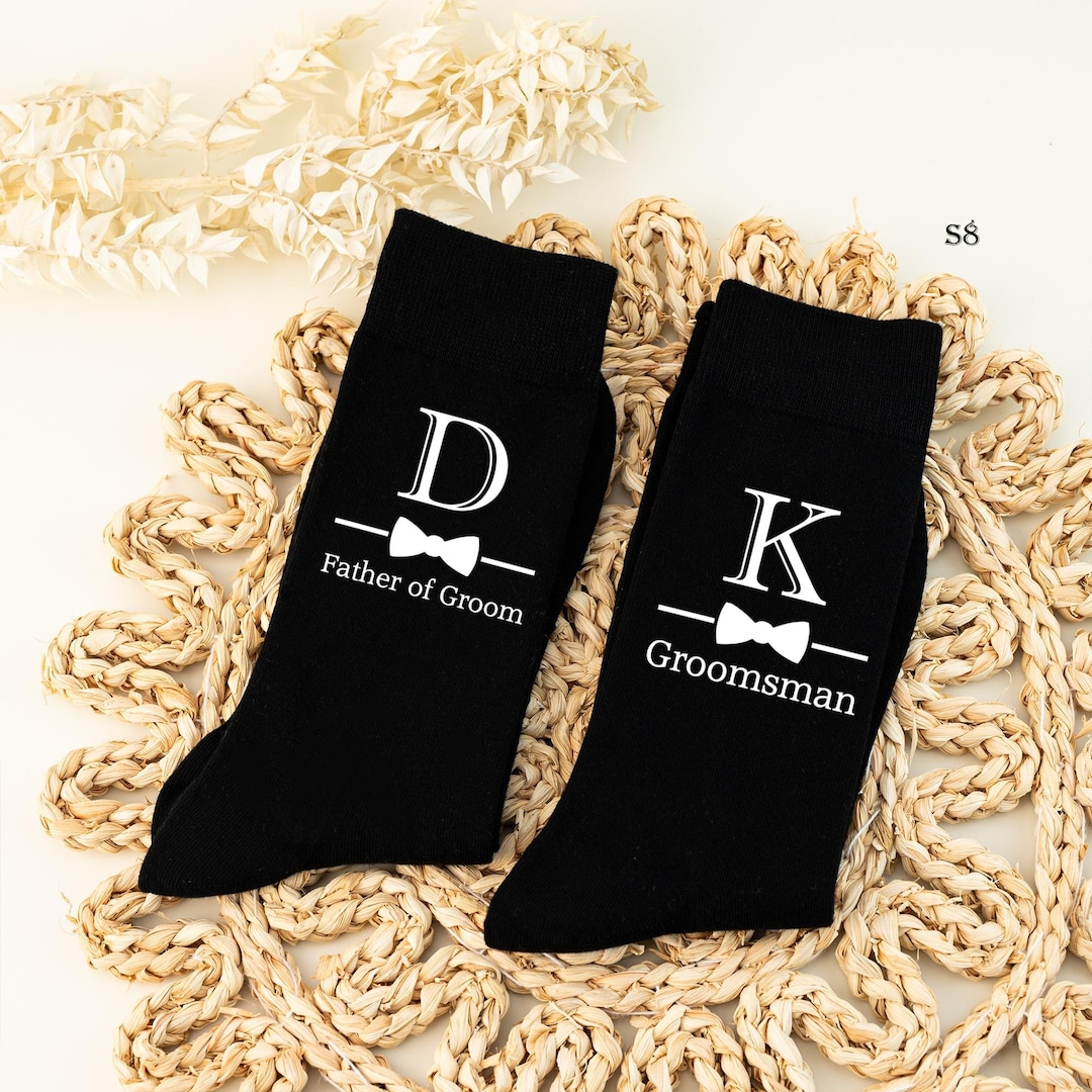 Personalised Wedding Socks, Groom, Page Boy, Best Man, Groomsman Gift ...