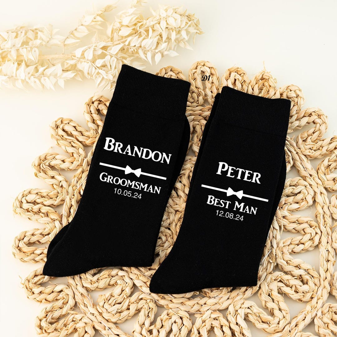 Personalised Wedding Socks, Groomsman Gift,socks for the Wedding Party, Wedding Gifts, Cool Gift ...