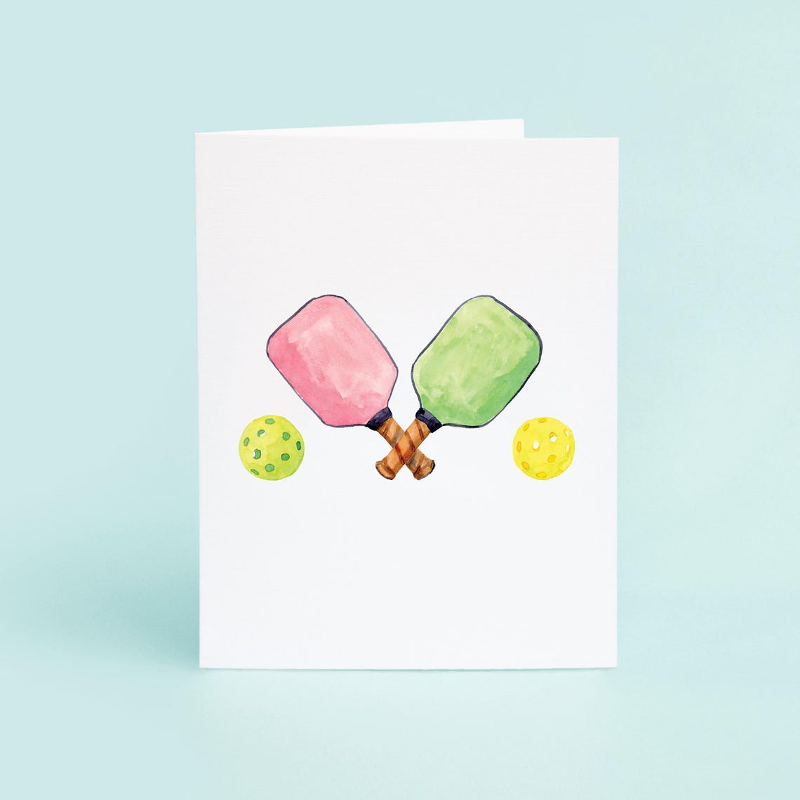 Pickleball Greeting Card | Pickleball Themed Gift Pickleball Stationery ...